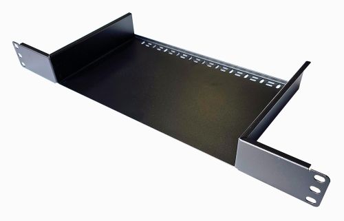 AD-TEK (Network-Cabs) 1u Rack Mount Small Switch Shelf-Black-180mm Deep ...