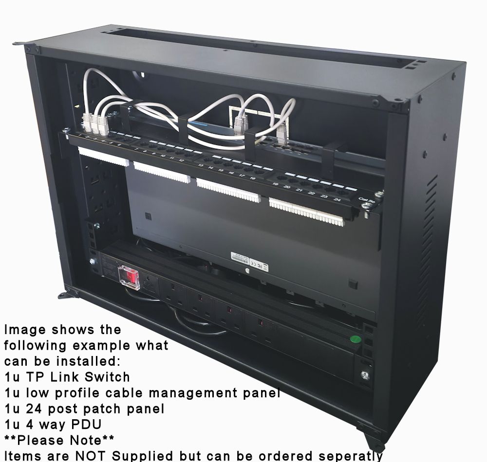 AD-TEK (Network-Cabs) 3U 19" Adjustable Low Profile Vertical Mount ...