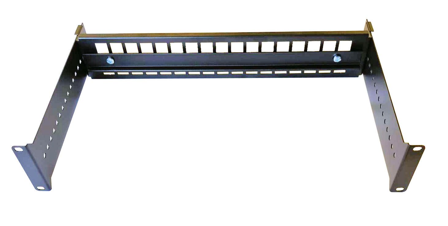 AD-TEK (Network-Cabs) 2U 19 Adjustable Rack Mount DIN Rail Panel ...