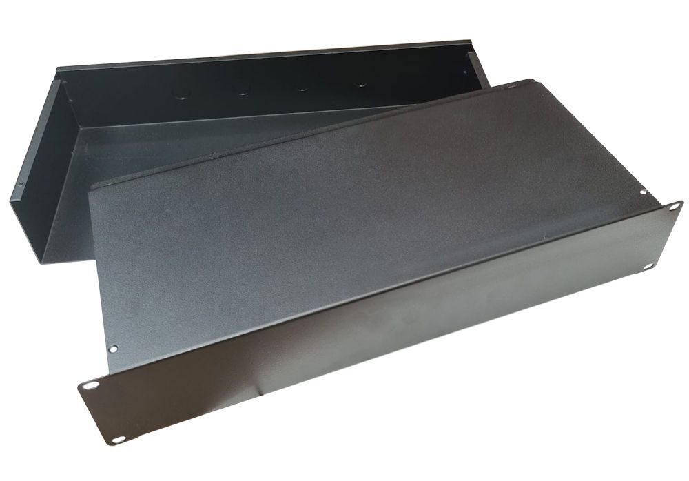 AD-TEK (Network-Cabs) 2U Rack Mount Project Box Empty Chassis Enclosure ...