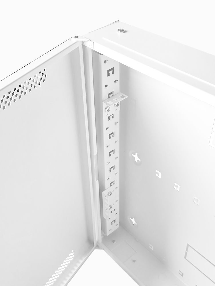 AD-TEK (Network-Cabs) 1U 19" Low Profile Vertical Mount - Wall Mount ...