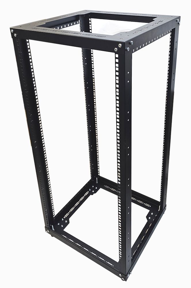 AD-TEK (Network-Cabs) 24u 4 Post Open Frame Rack - 19 inch - Heavy Duty ...