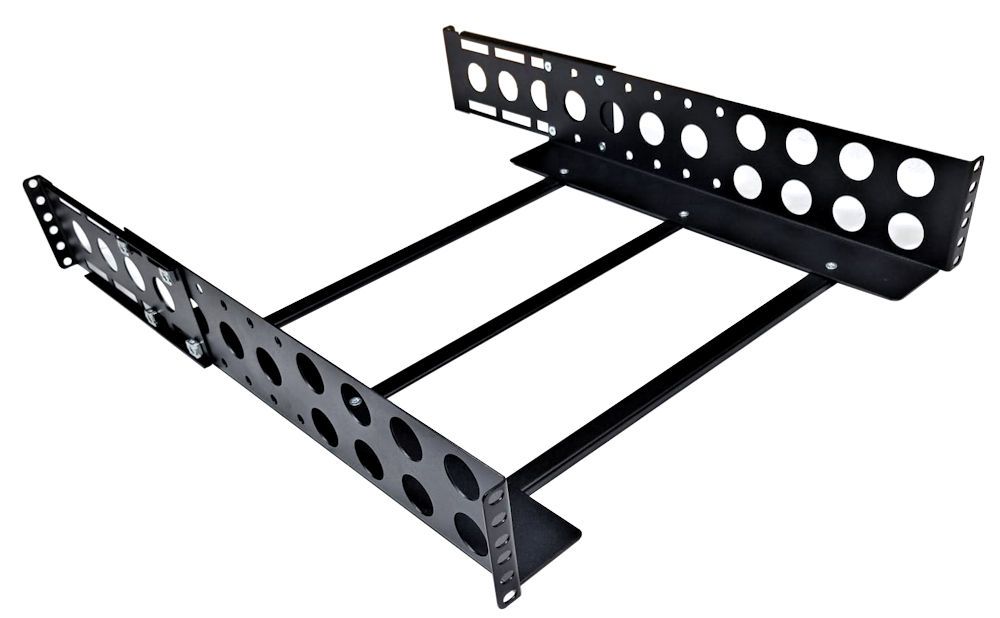 AD-TEK (Network-Cabs) 2U 19 inch Rack Mount Universal Server Rails ...