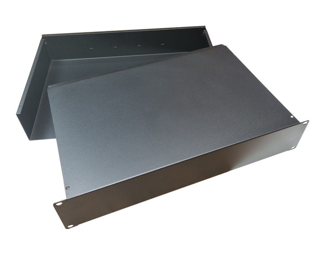 AD-TEK (Network-Cabs) 2U Rack Mount Project Box Empty Chassis Enclosure ...