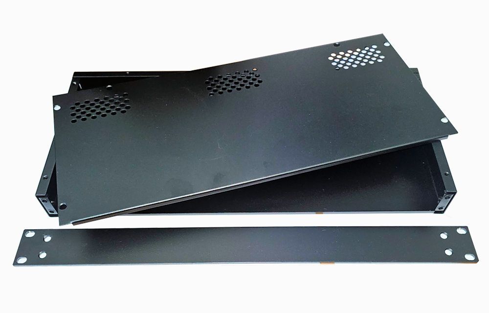 AD-TEK (Network-Cabs) 1U Rack Mount Project Box Empty Chassis Enclosure ...