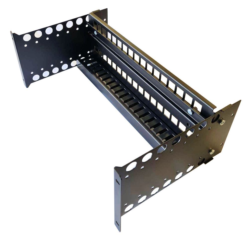 AD-TEK (Network-Cabs) 4U 19 Adjustable Rack Mount DIN Rail Panel ...