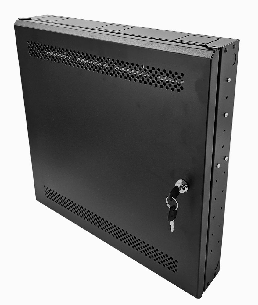 AD-TEK (Network-Cabs) 1U 19" Low Profile Vertical Mount - Wall Mount ...