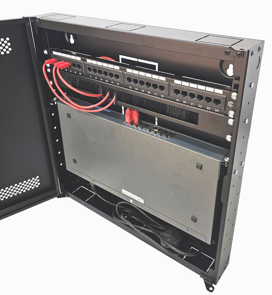 AD-TEK (Network-Cabs) 1U 19" Low Profile Vertical Mount - Wall Mount ...