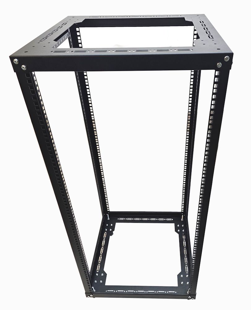 AD-TEK (Network-Cabs) 24u 4 Post Open Frame Rack - 19 inch - Heavy Duty ...