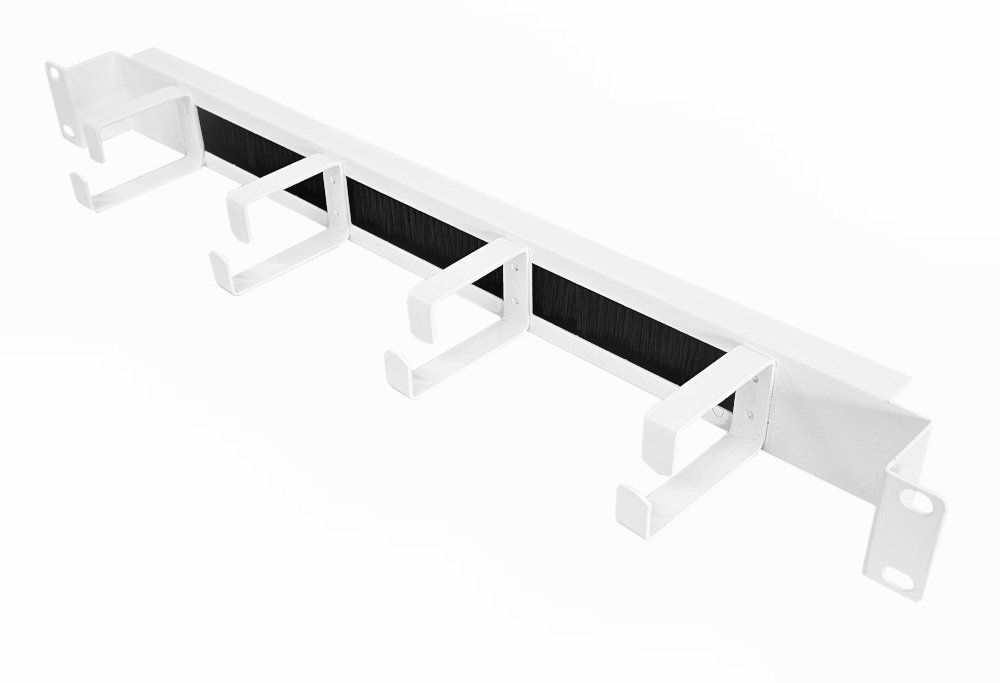 AD-TEK (Network-Cabs) 1U 4 Ring Horizontal Recessed Cable Tidy ...