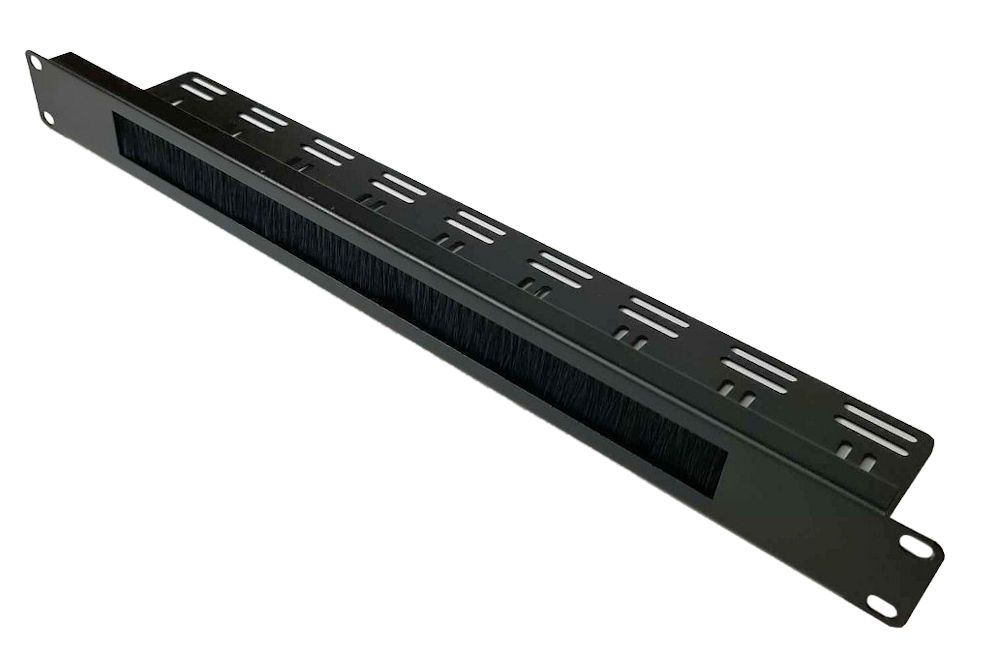 AD-TEK (Network-Cabs) 1U 19 inch Cable Tidy Brush Strip Lacing Panel ...
