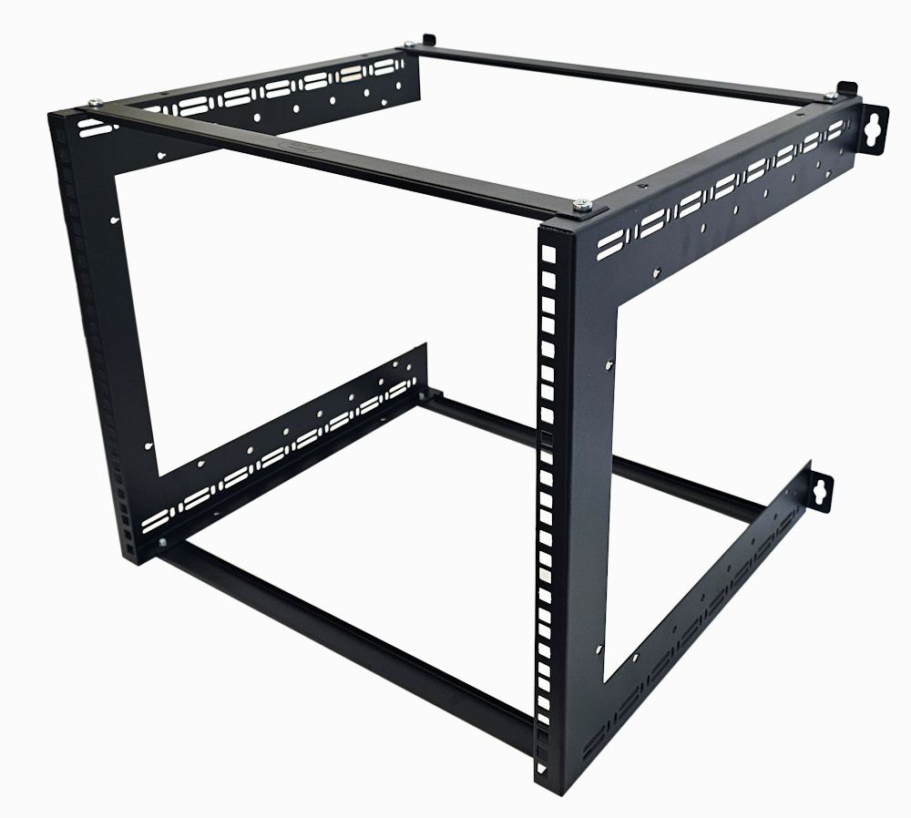 AD-TEK (Network-Cabs) 9u Open Frame Wall Rack - 450mm Deep-Black -2 ...