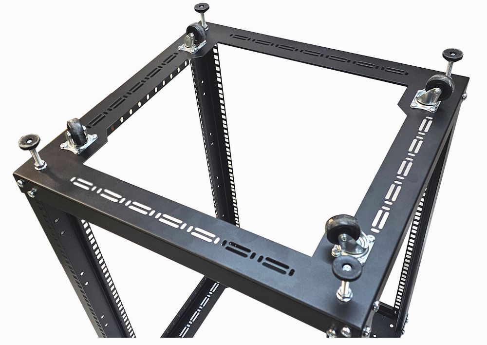 AD-TEK (Network-Cabs) 9u 4 Post Open Frame Rack - 19 inch - Heavy Duty ...