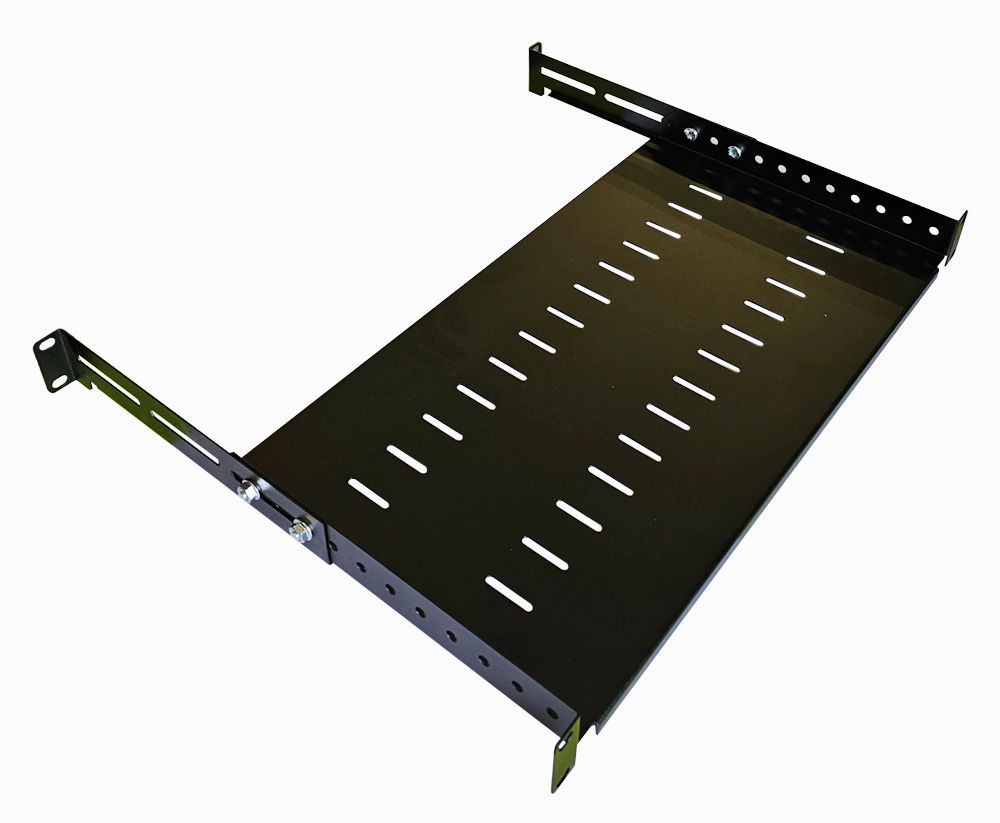 AD-TEK (Network-Cabs) 1U 19 Inch Adjustable Rack Mount Universal Shelf ...