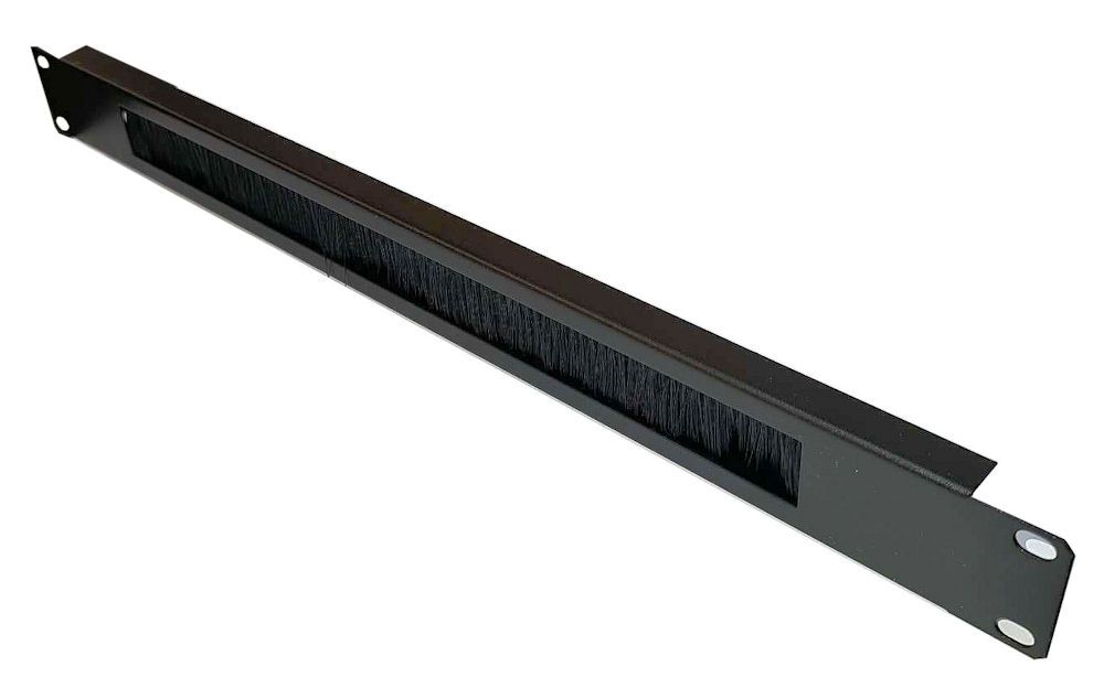 AD-TEK (Network-Cabs) 1U 19 inch Cable Tidy Brush Strip Panel Black ...