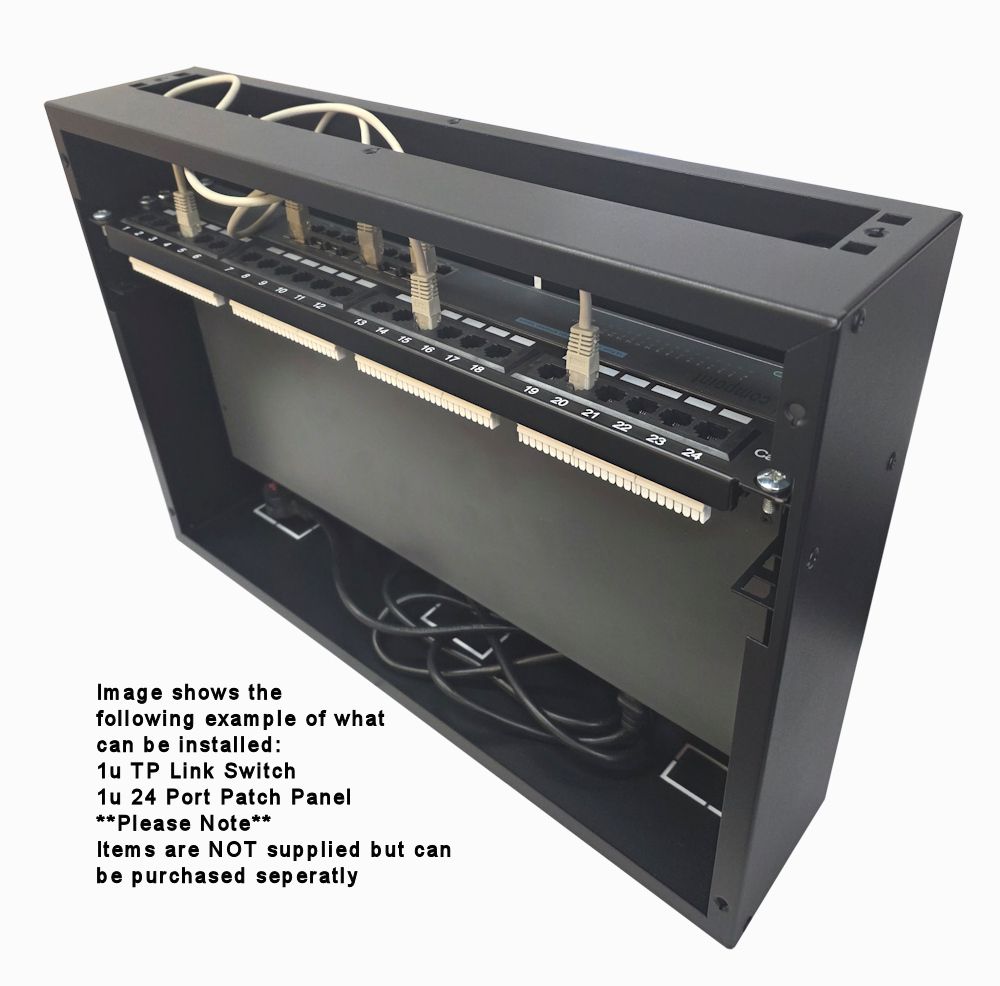 AD-TEK (Network-Cabs) 2U 19 inch Vertical Wall Mount Network Enclosure ...