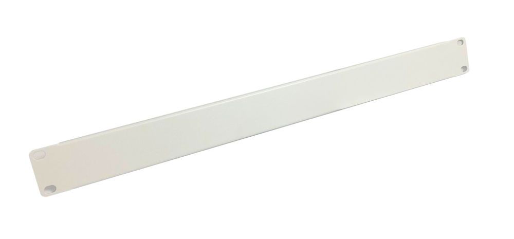 Ad Tek Products 1u 19 Inch Rack Mount Blanking Plate Panel White Ad