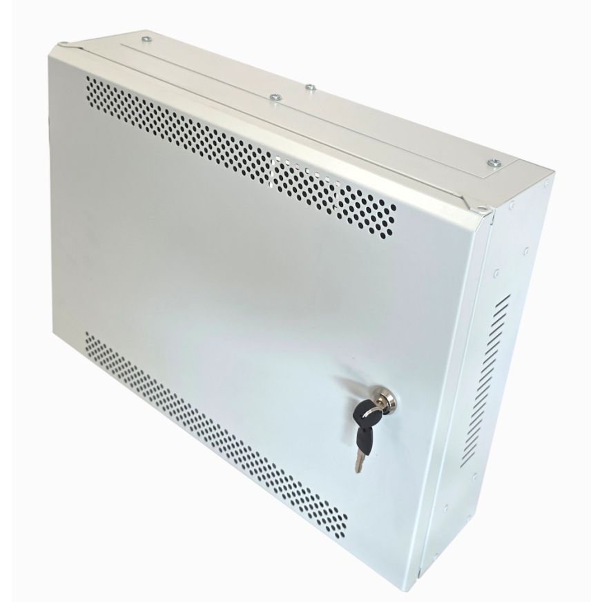 Vertical Wall Mount - 19 inch Slimline Wall Mount Secure Locking Cabinets