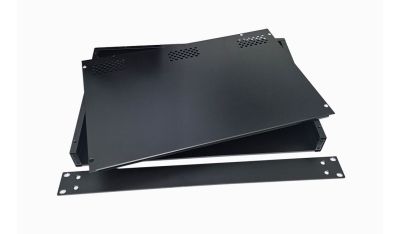 AD-TEK (Network-Cabs) 1U Rack Mount Project Box Empty Chassis Enclosure ...